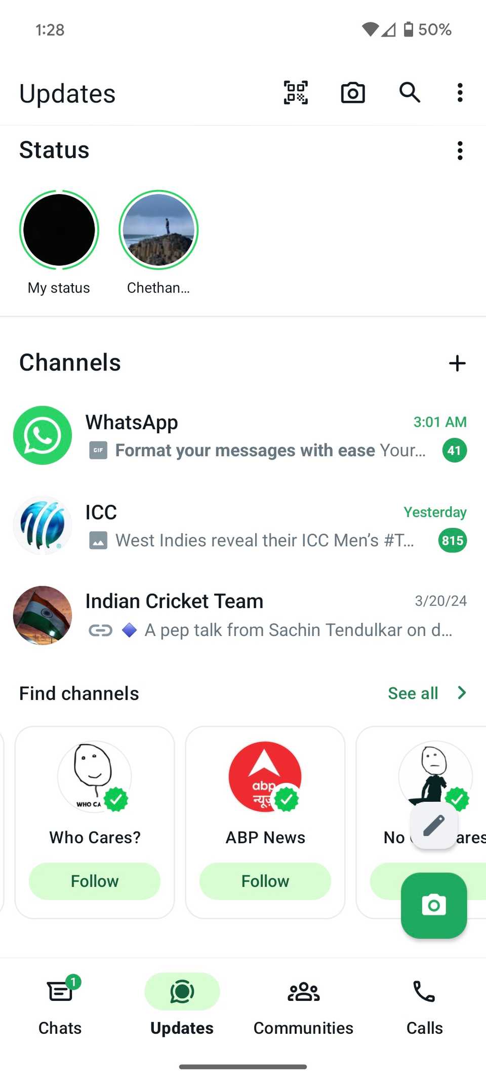 WhatsApp's redesigned Status tray could be here to stay