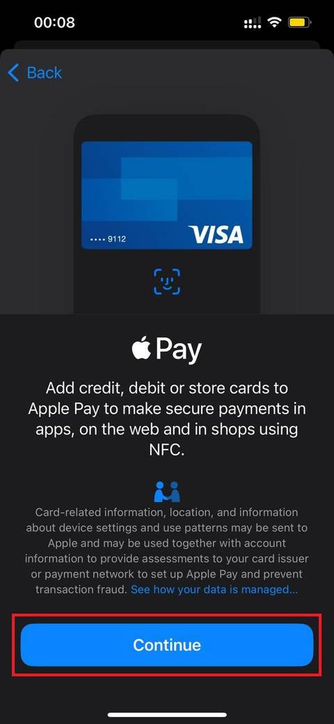 Apple Wallet: How to add a debit or credit card