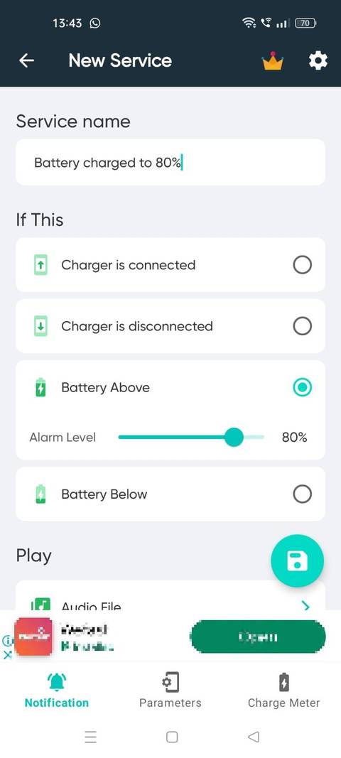 How to create Android custom charging notifications