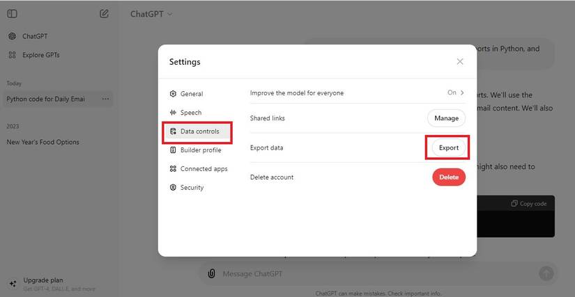 ChatGPT: How to save your conversations