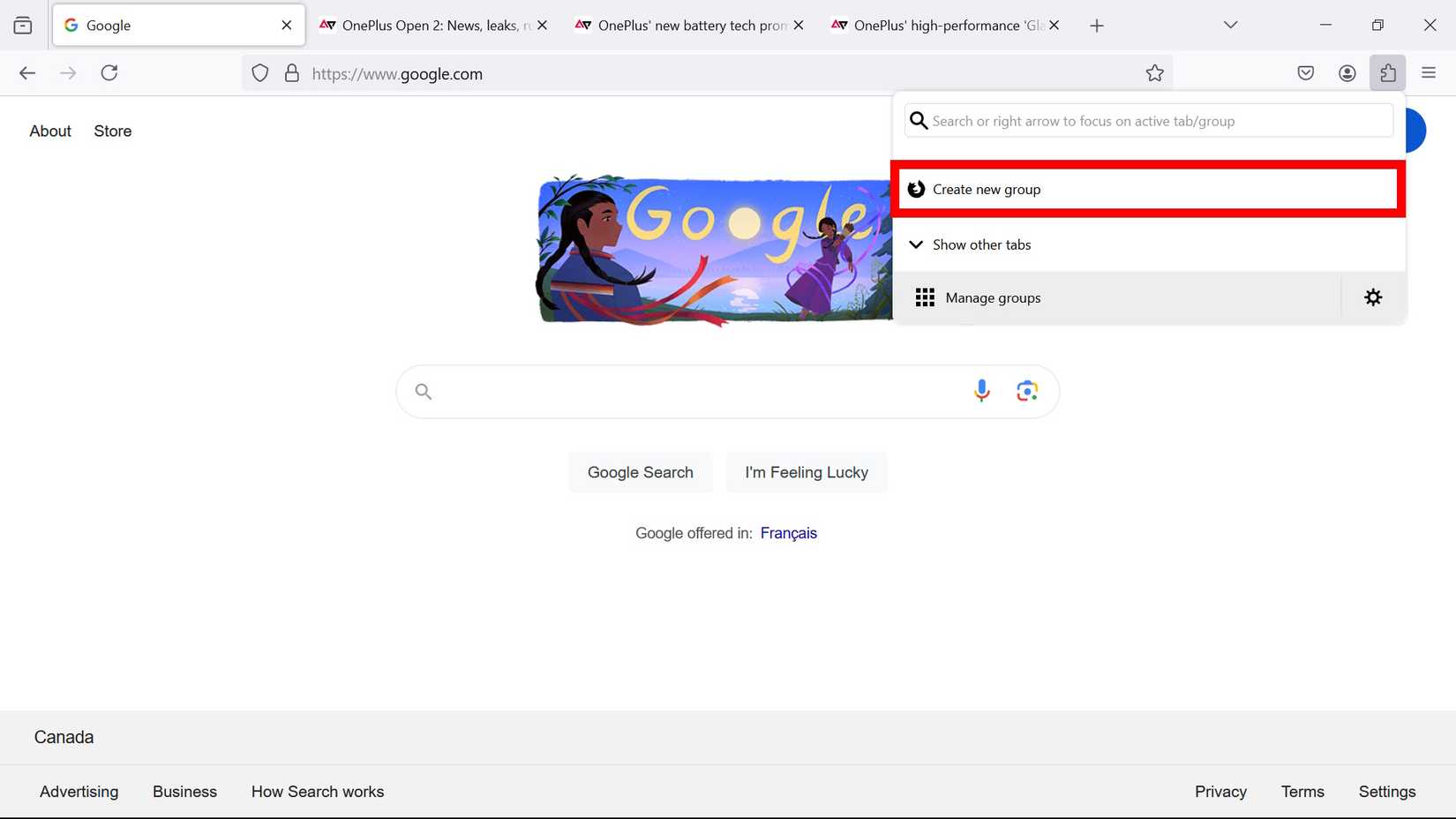 Mozilla Firefox: How to use and add group tabs in the web browser