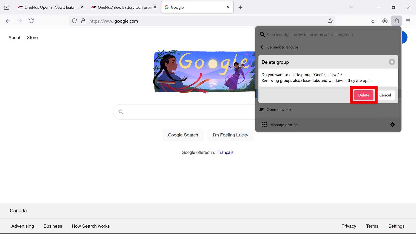 Mozilla Firefox: How to use and add group tabs in the web browser