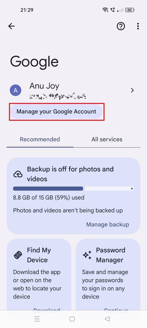 Google Authenticator: How to get backup codes