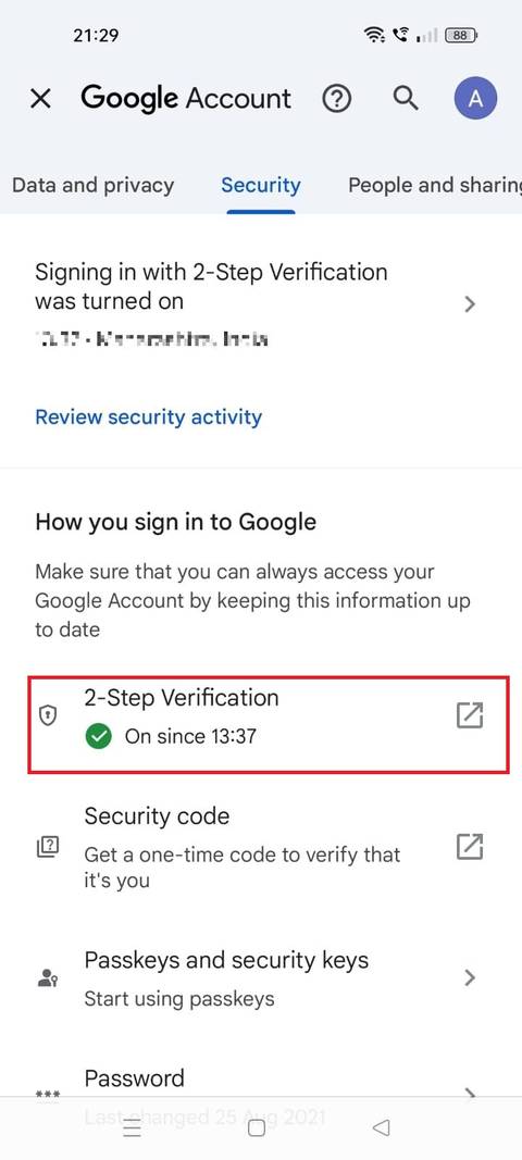 Google Authenticator: How to get backup codes