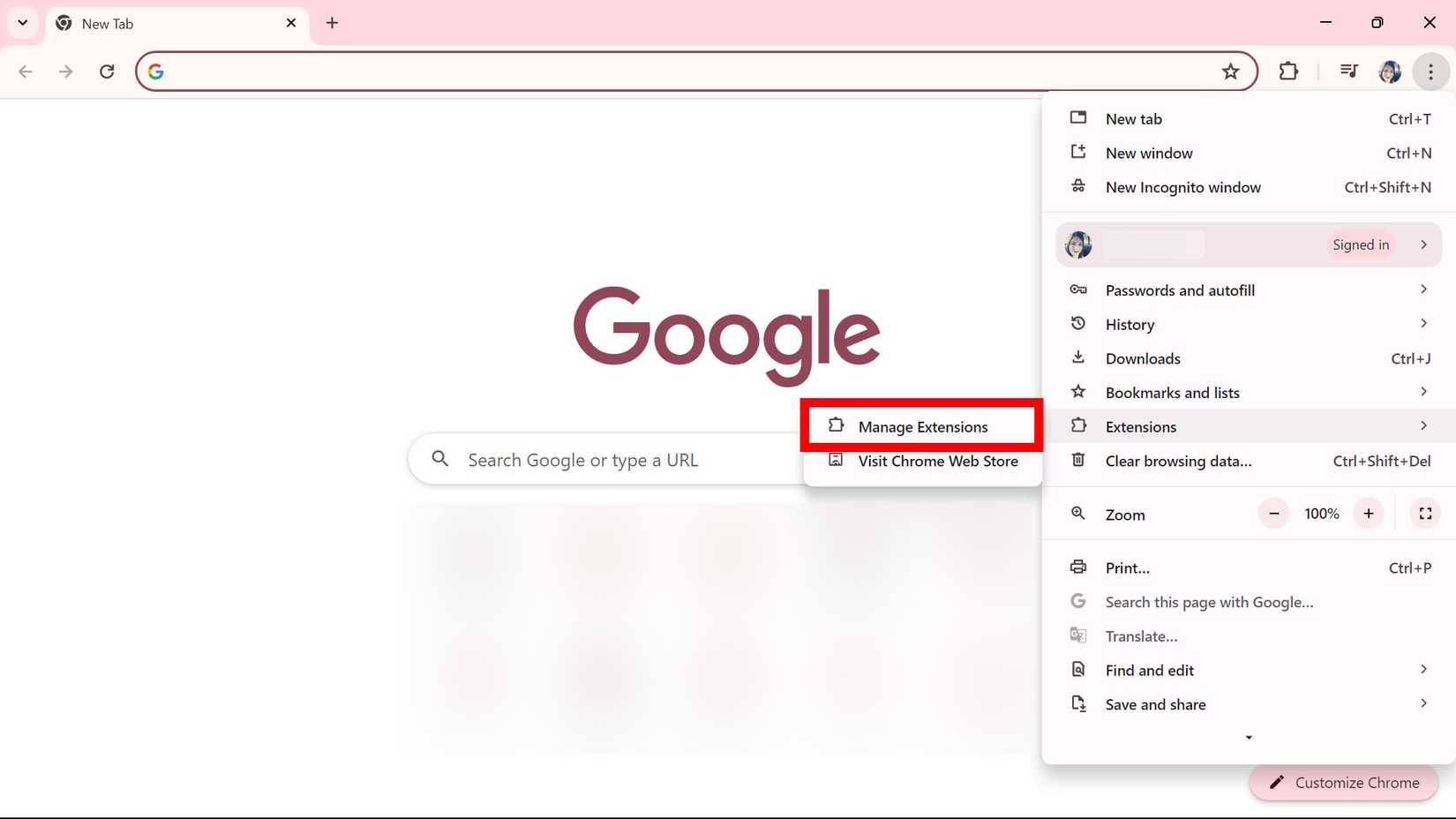 How to disable and remove Google Chrome extensions
