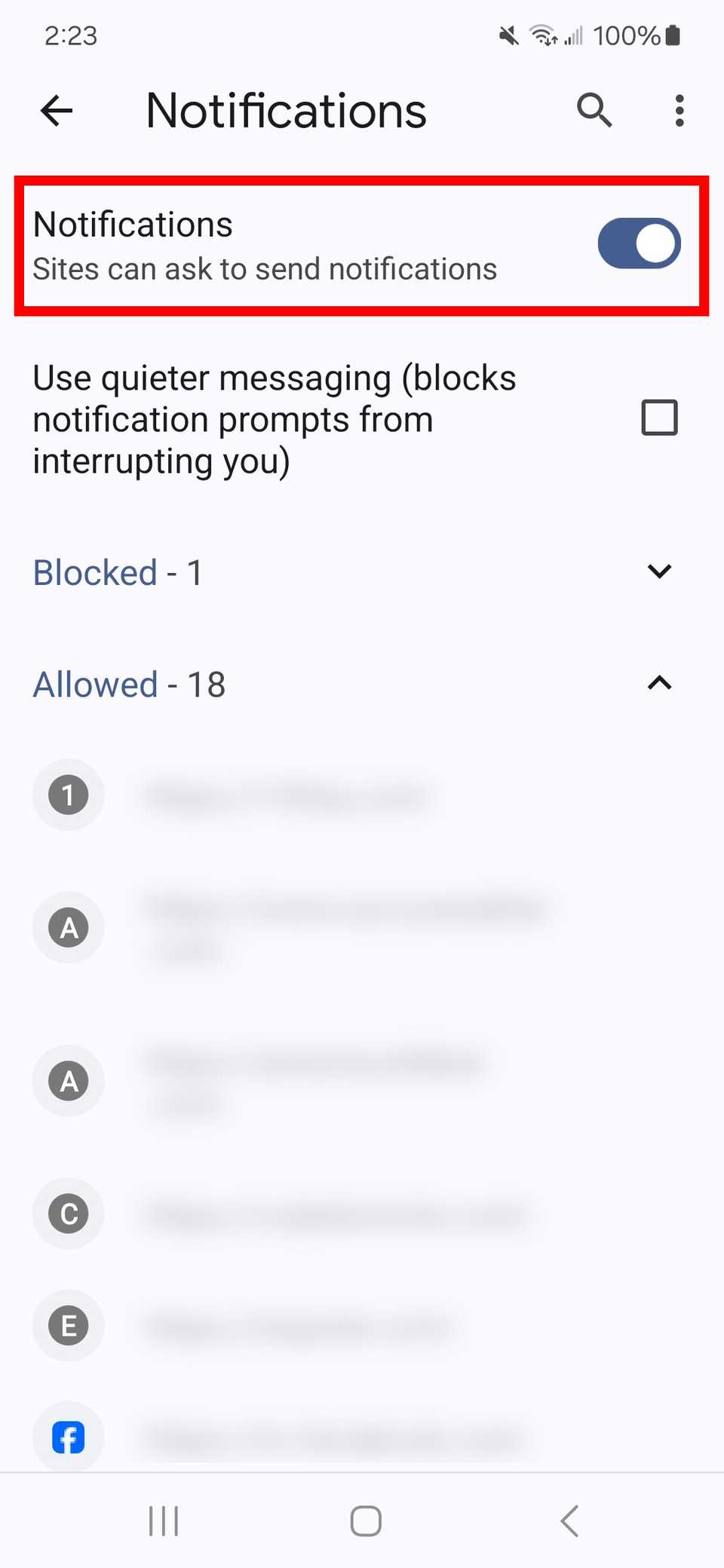 Google Chrome: How to disable push notifications on your browser