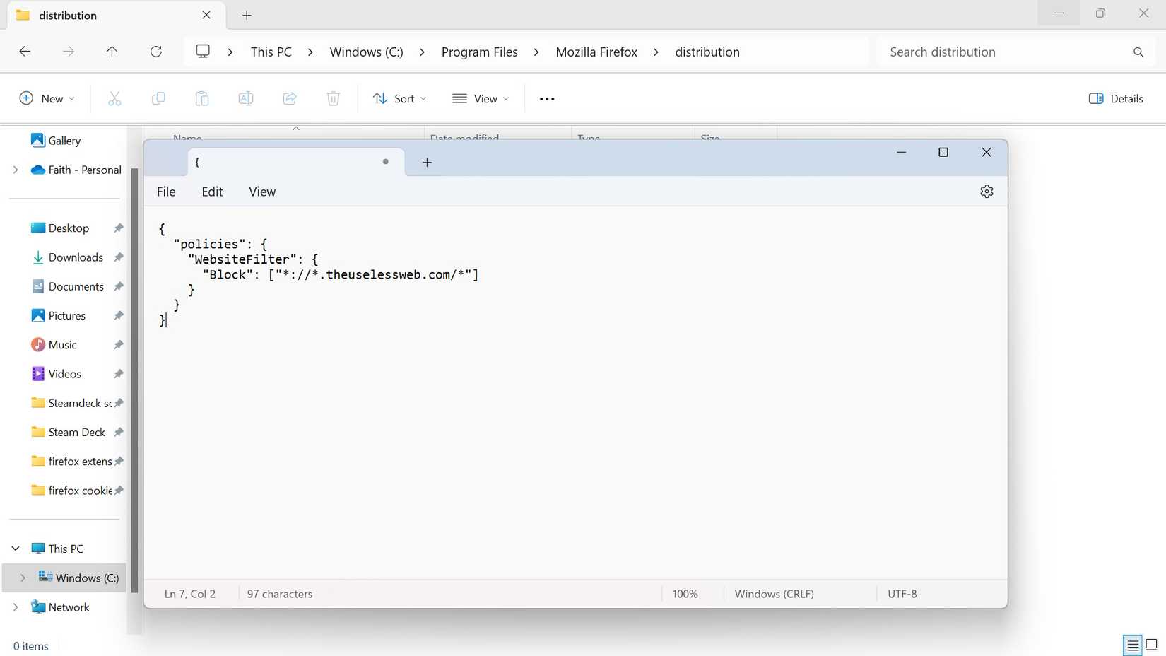 Mozilla Firefox: How to block a specific website