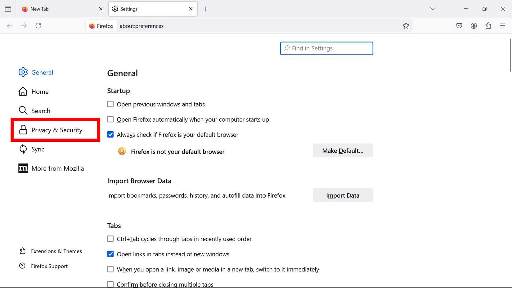 Mozilla Firefox: How to block a specific website