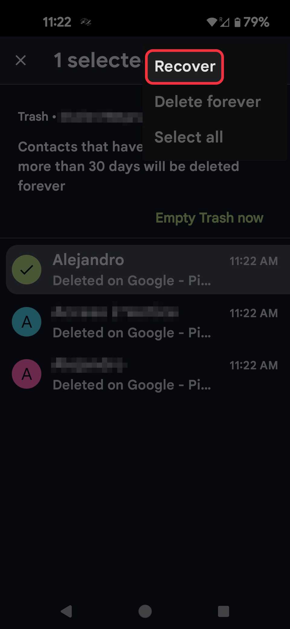 How to restore deleted Gmail and Google Workspace contacts