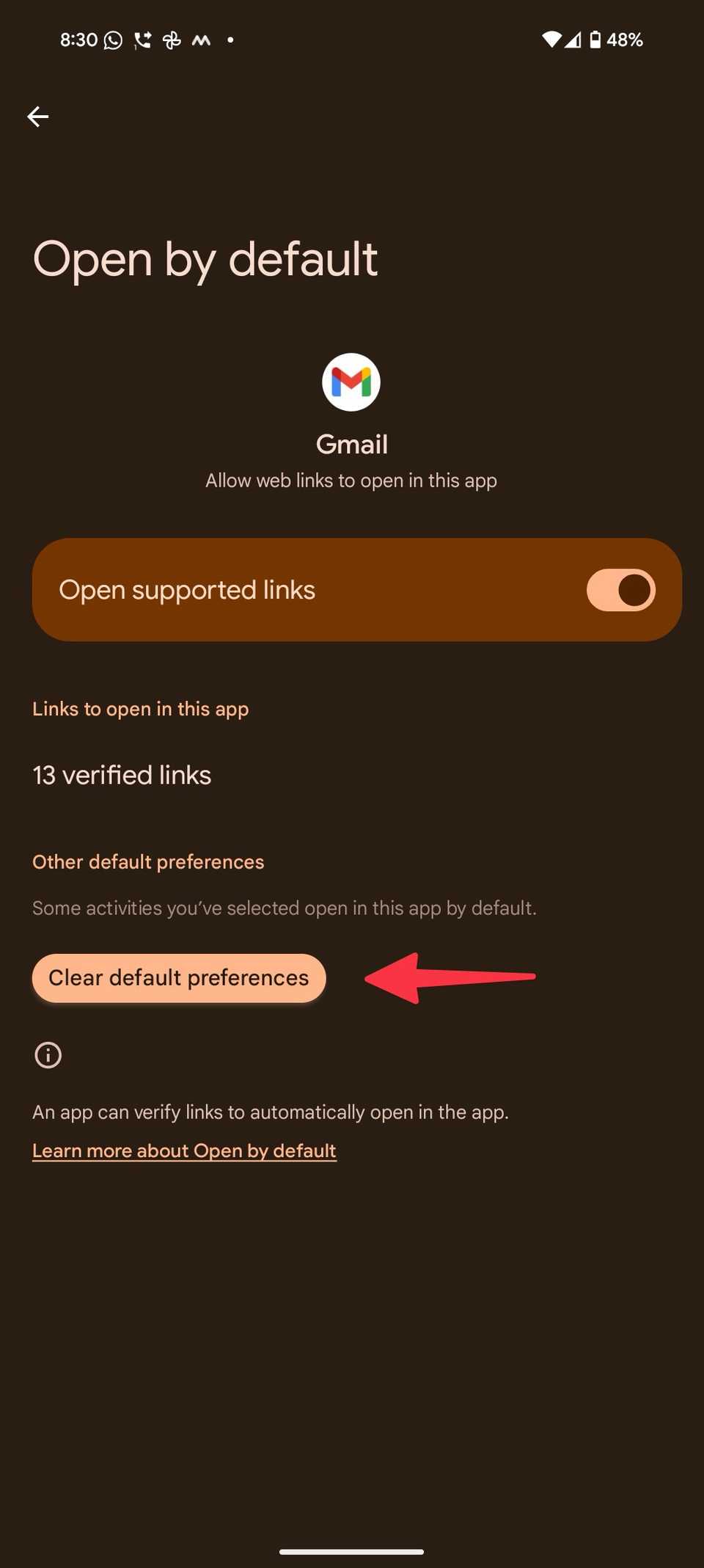 Android: How to set, change, or clear default apps