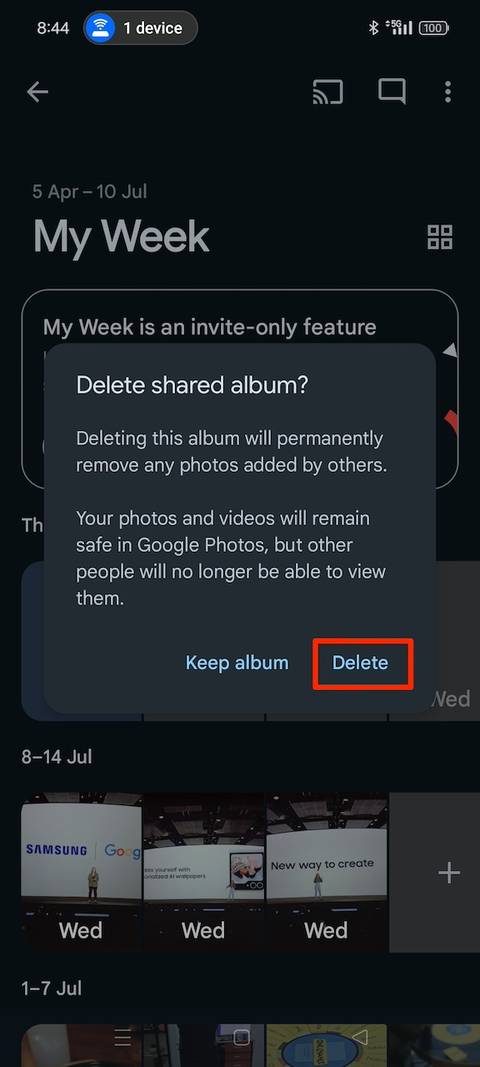 How to use Google Photos My Week