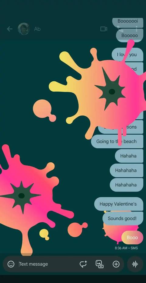 Google Messages revives full screen effects