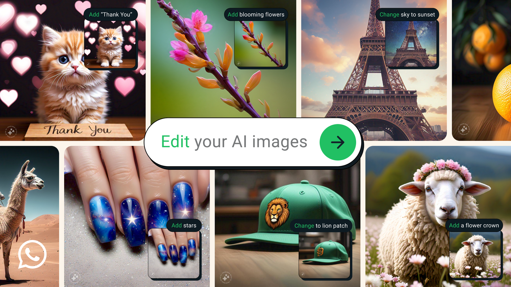 WhatsApp is getting new image generation tools from Meta AI
