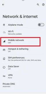 motorola network selection