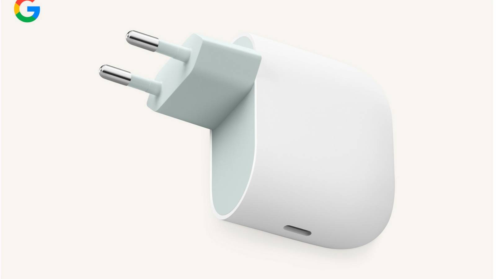 This is Google's new 45W USB-C power brick for the Pixel 9