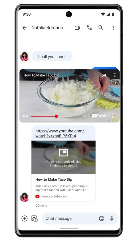 Google Messages quietly removes YouTube picture-in-picture support