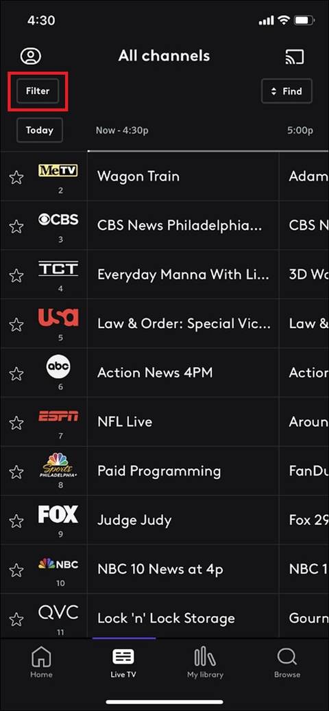 How to watch live TV on the Xfinity Stream app
