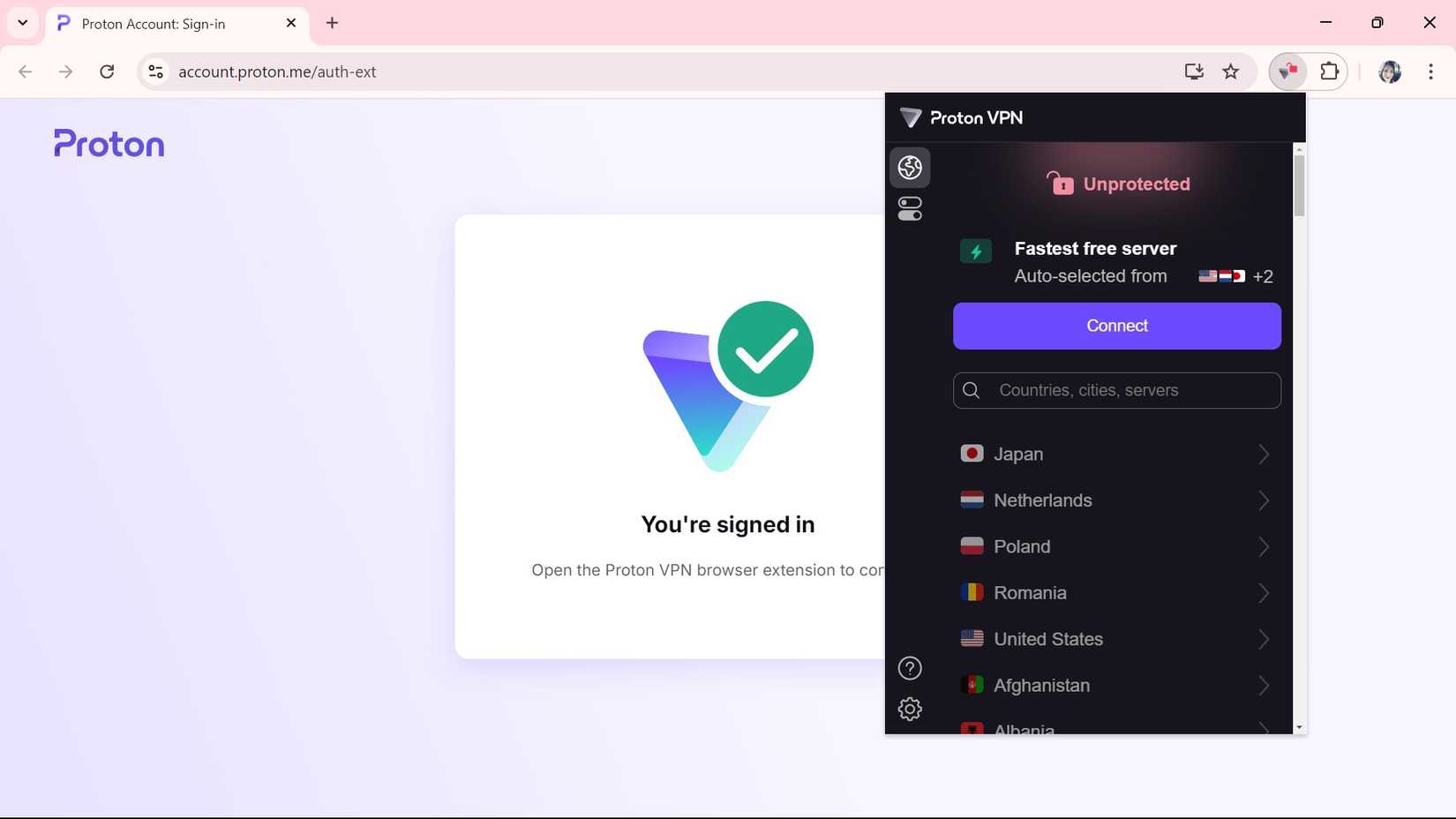 Proton VPN: How to set up the Proton VPN extension