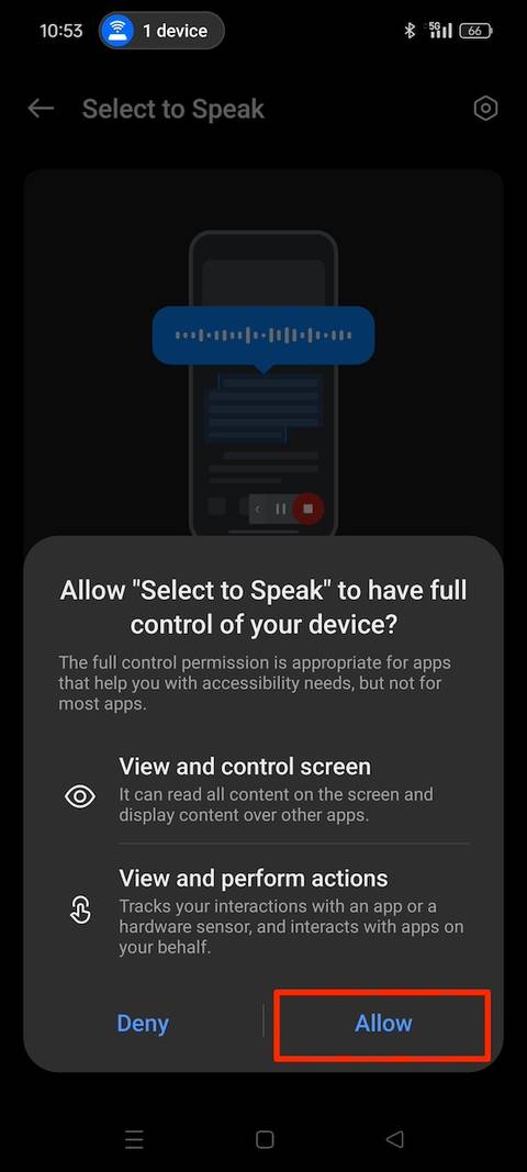 How to use Google's text-to-speech accessibility feature on Android