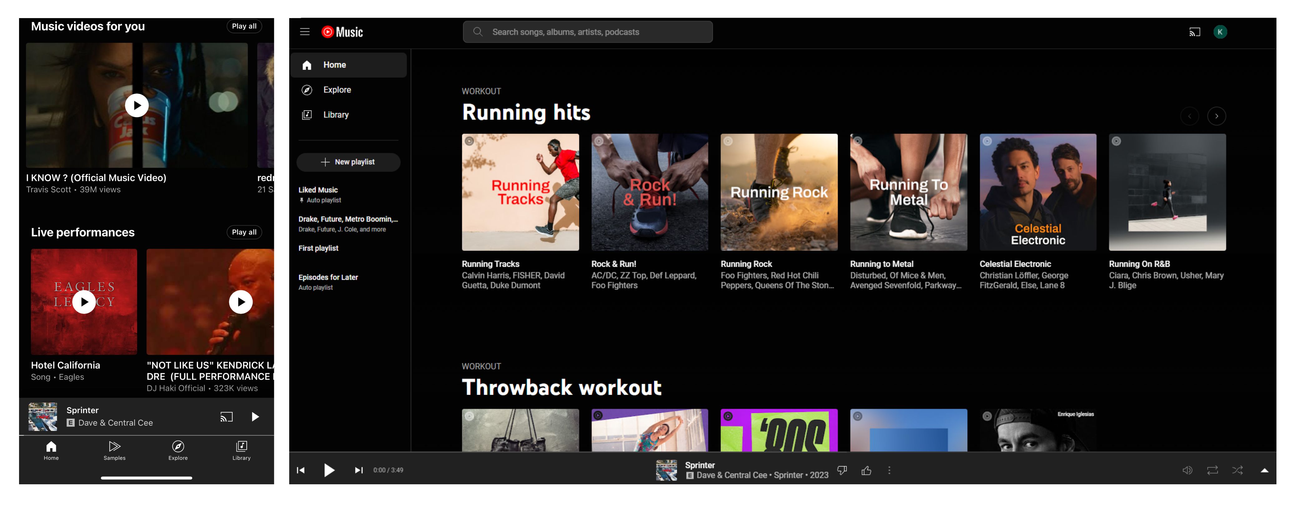 Your YouTube Music web client will let you pick up where you left off ...