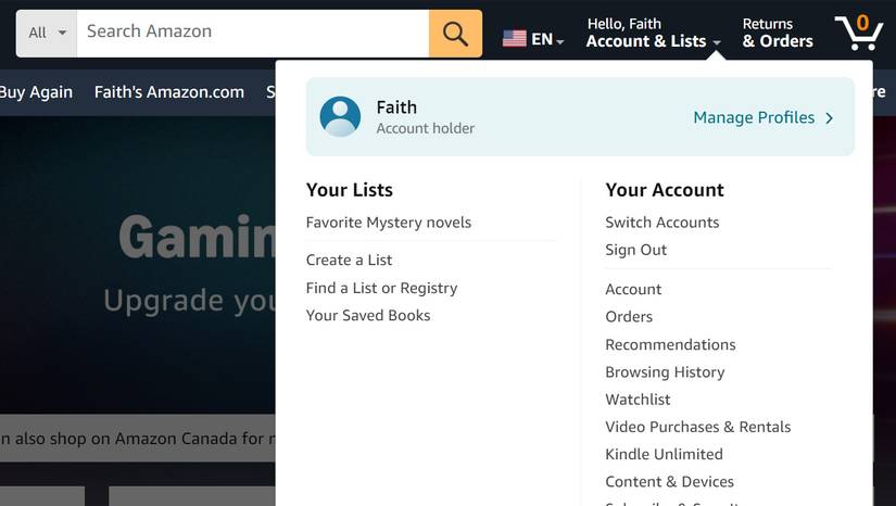 How to make and share your Amazon Wish List