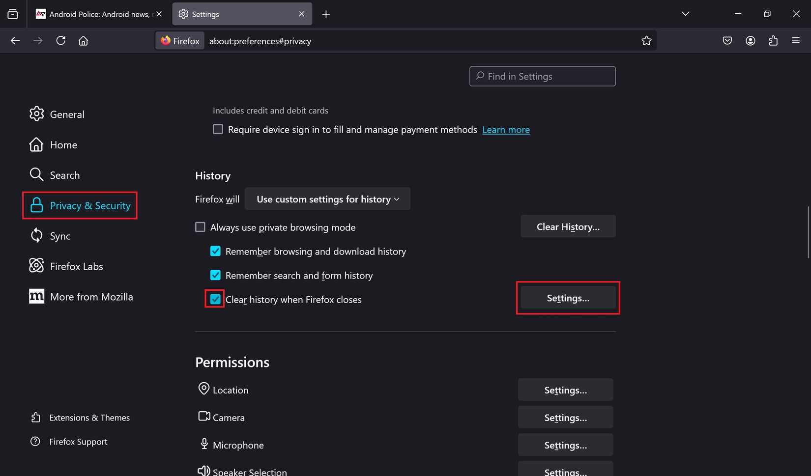 Firefox: How to clear the browser cache