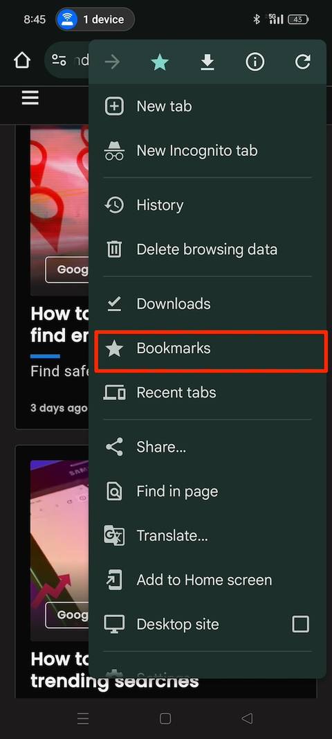 Google Chrome: How to delete all of your bookmarks