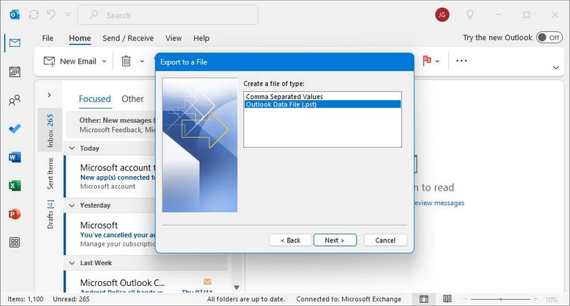 How to import emails, contacts, and appointments into Gmail from an ...