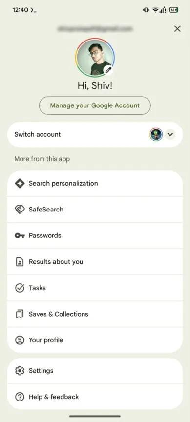 Google's account switcher redesign for Android is nearly here