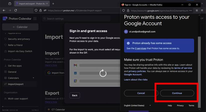 Google Calendar to Proton Calendar: How to import your calendar