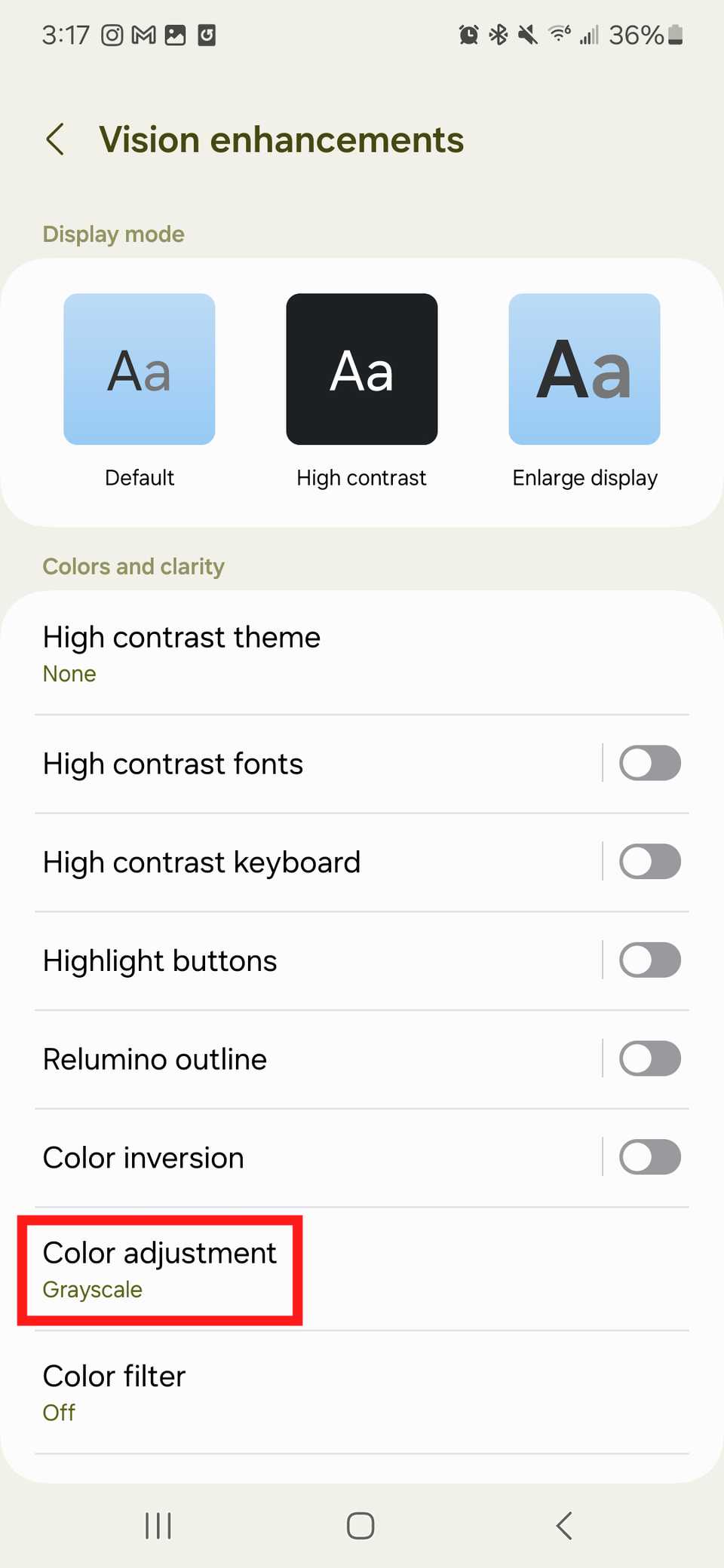 How to fix a black-and-white phone screen