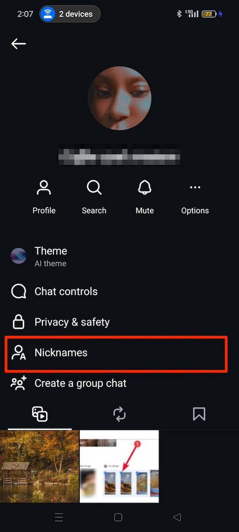 Instagram: How to change your chat theme