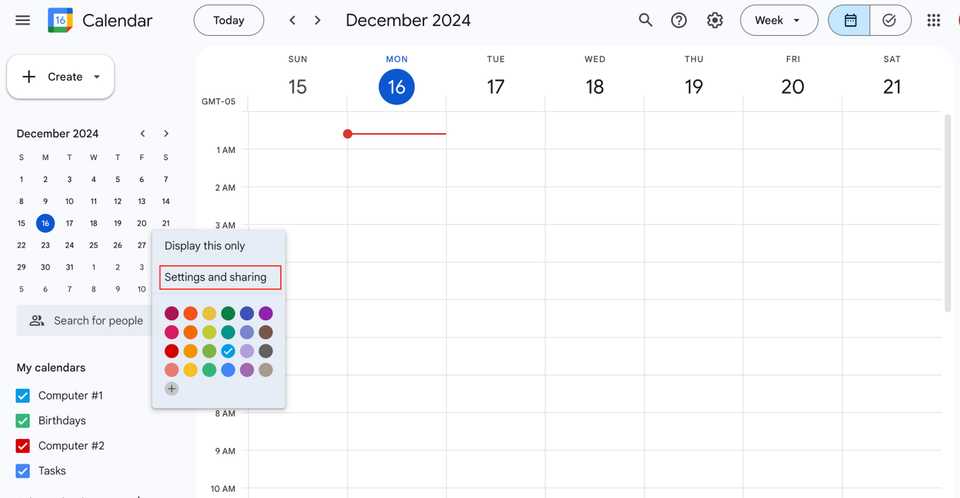 How to change colors on Google Calendar