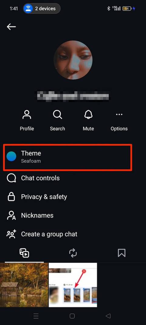 Instagram: How to change your chat theme