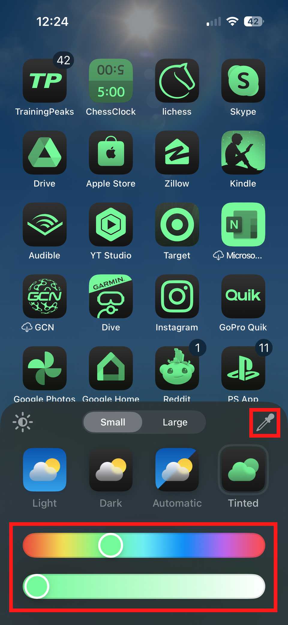 How to change iPhone app icons