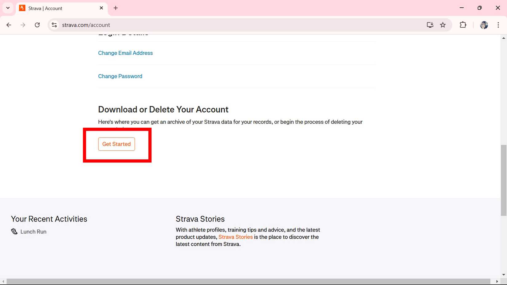 Strava: How to export account data