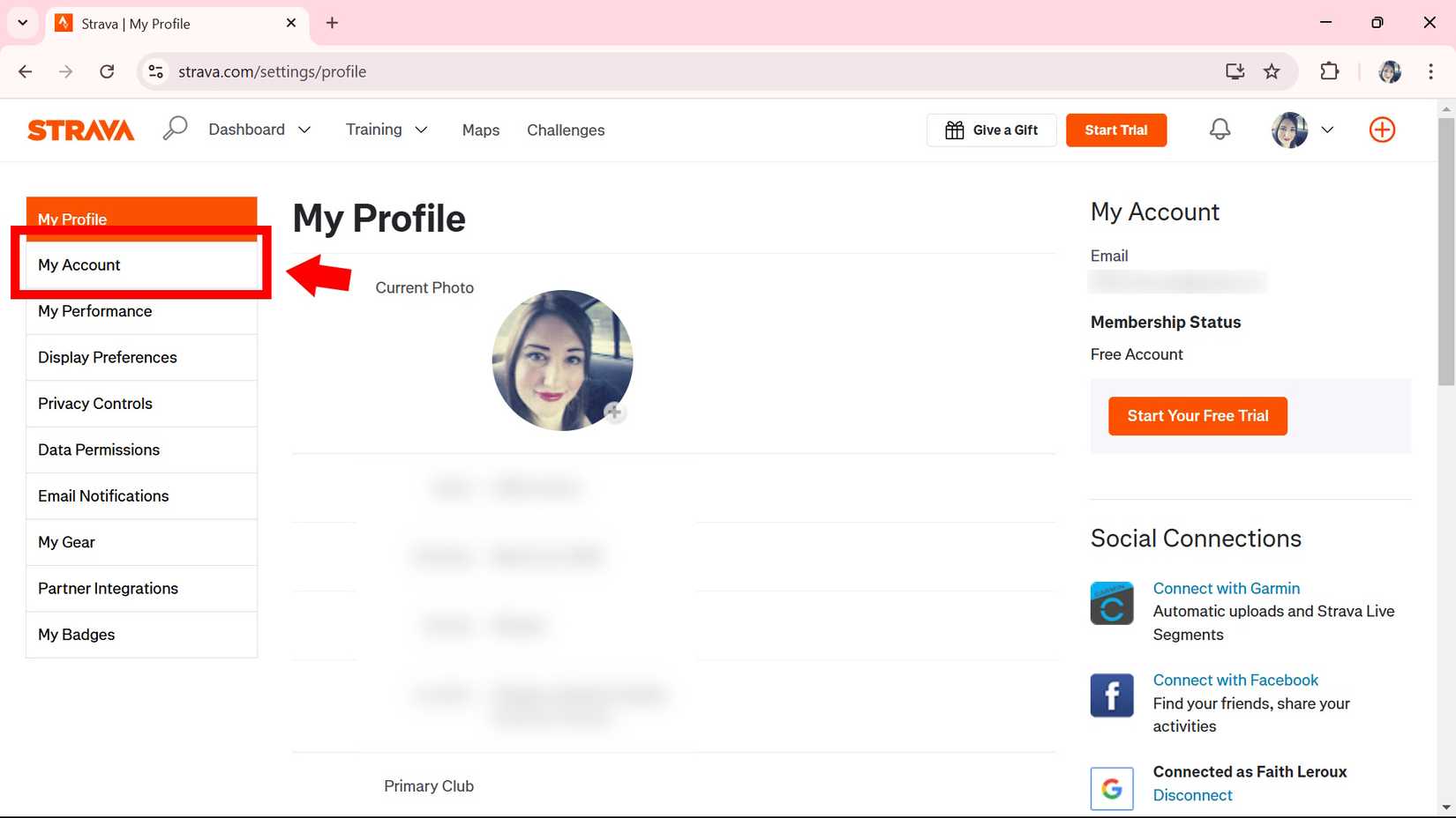 Strava: How to export account data