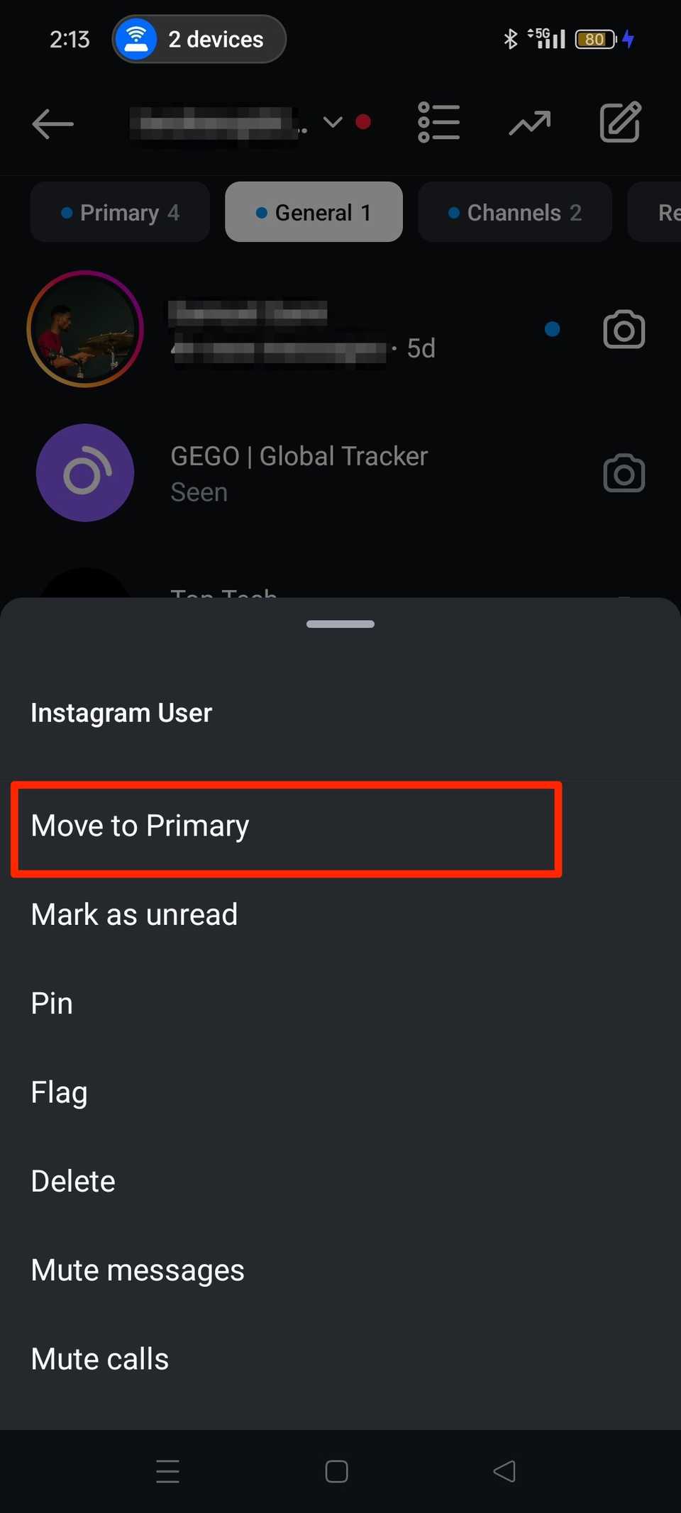 Instagram: How to change your chat theme