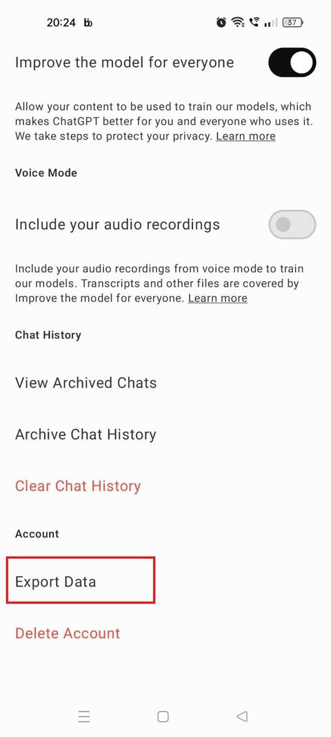 ChatGPT: How to share and export conversations