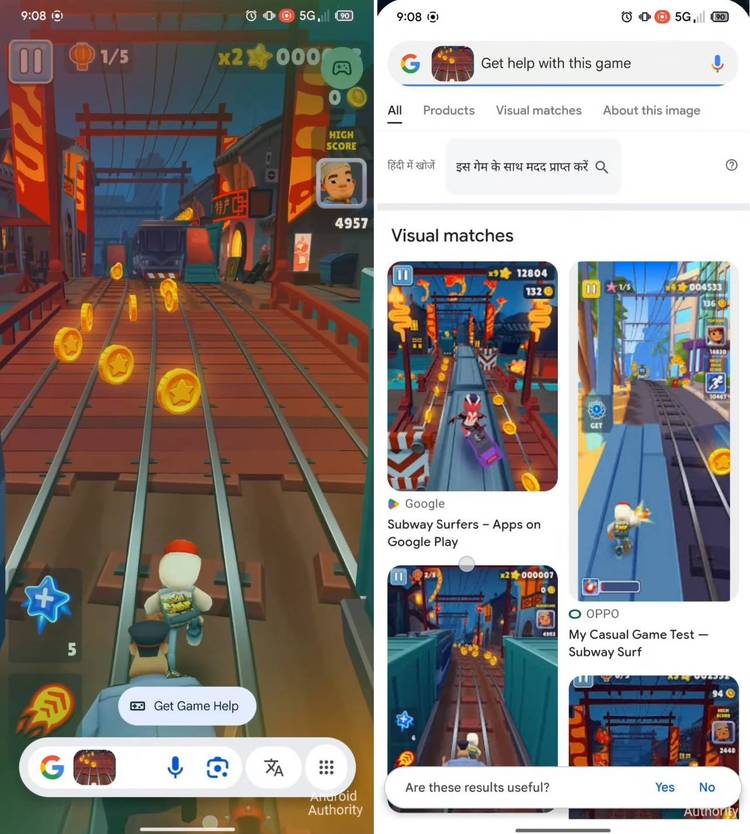Circle to Search wants to help you git gud at mobile games