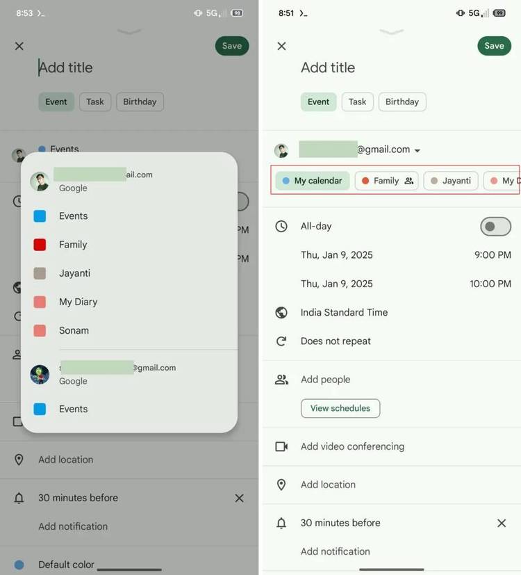 Google Calendar is working on a carousel UI for streamlined event ...