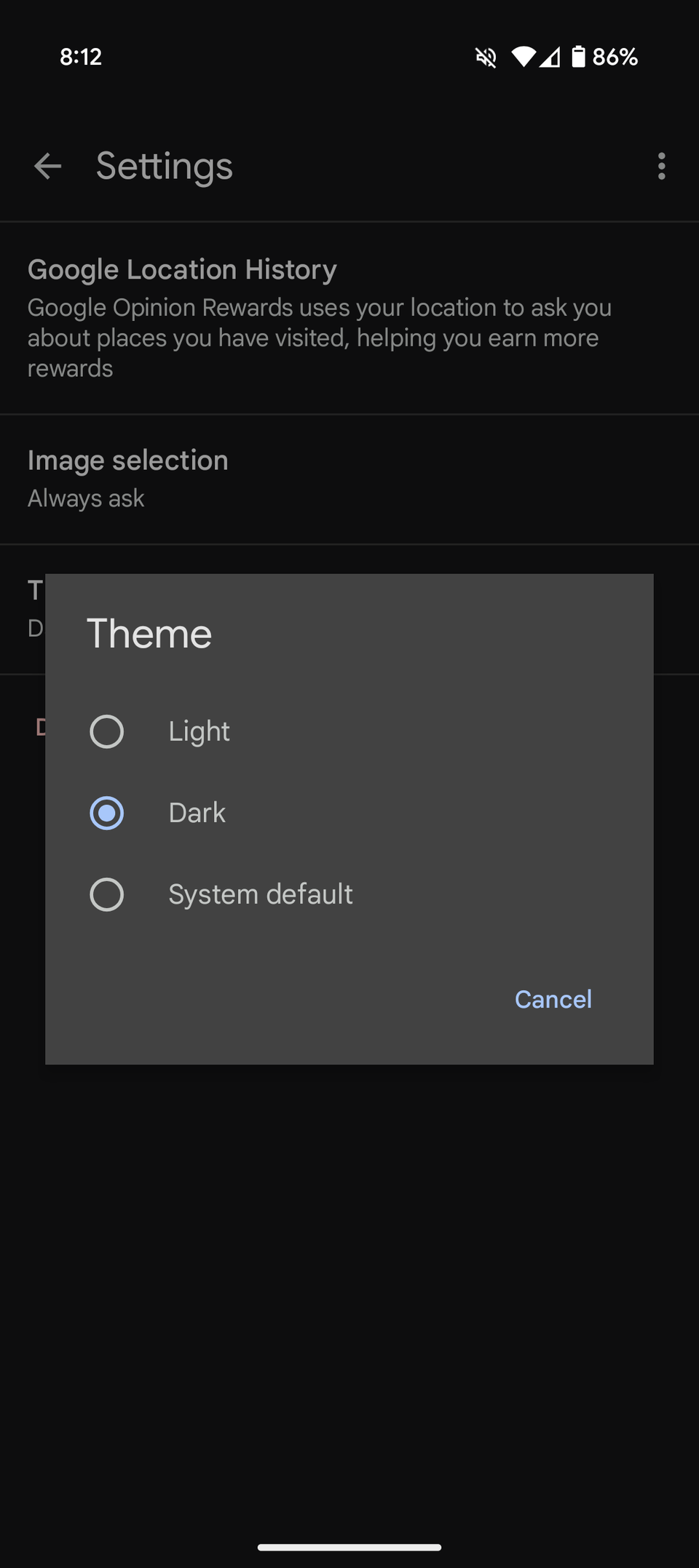 Dark mode for Google Opinion Rewards is rolling out at long last