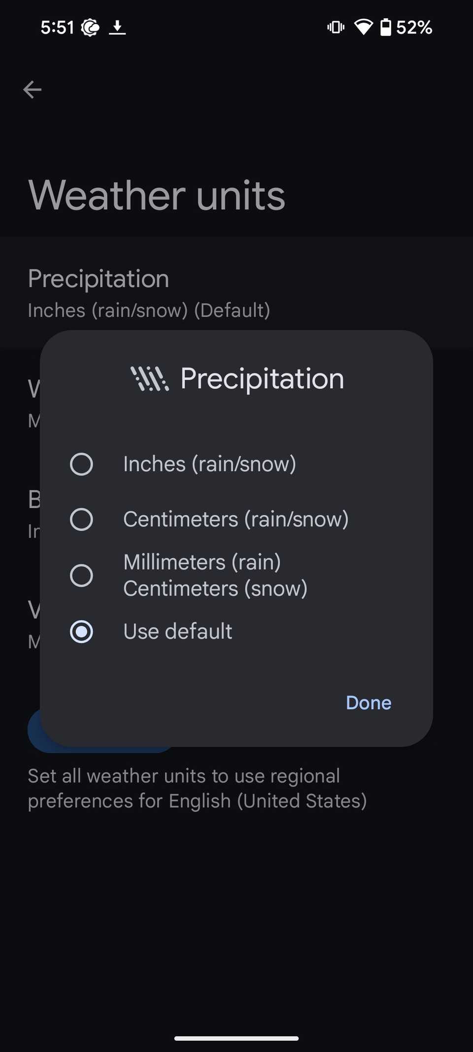 Google just made switching units in the Pixel Weather app less annoying