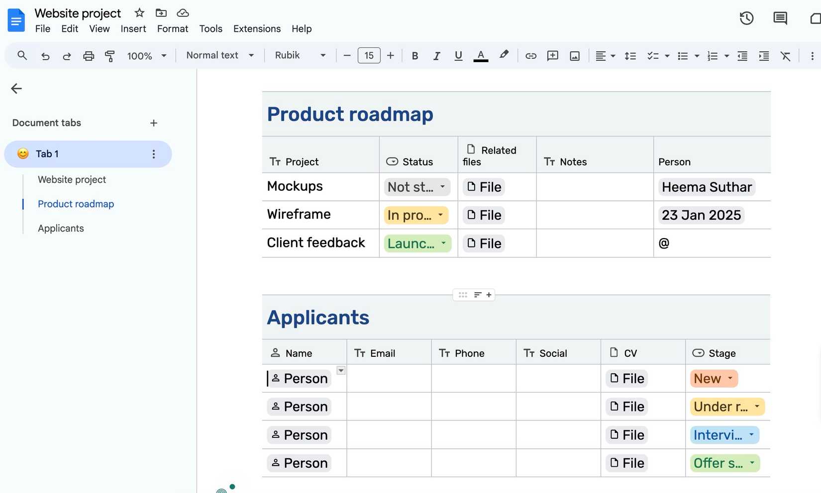 I started using Google Docs to manage my projects, and I'm surprised at ...