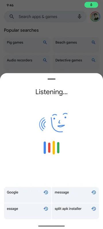 Google could give the Play Store's voice search UI a makeover