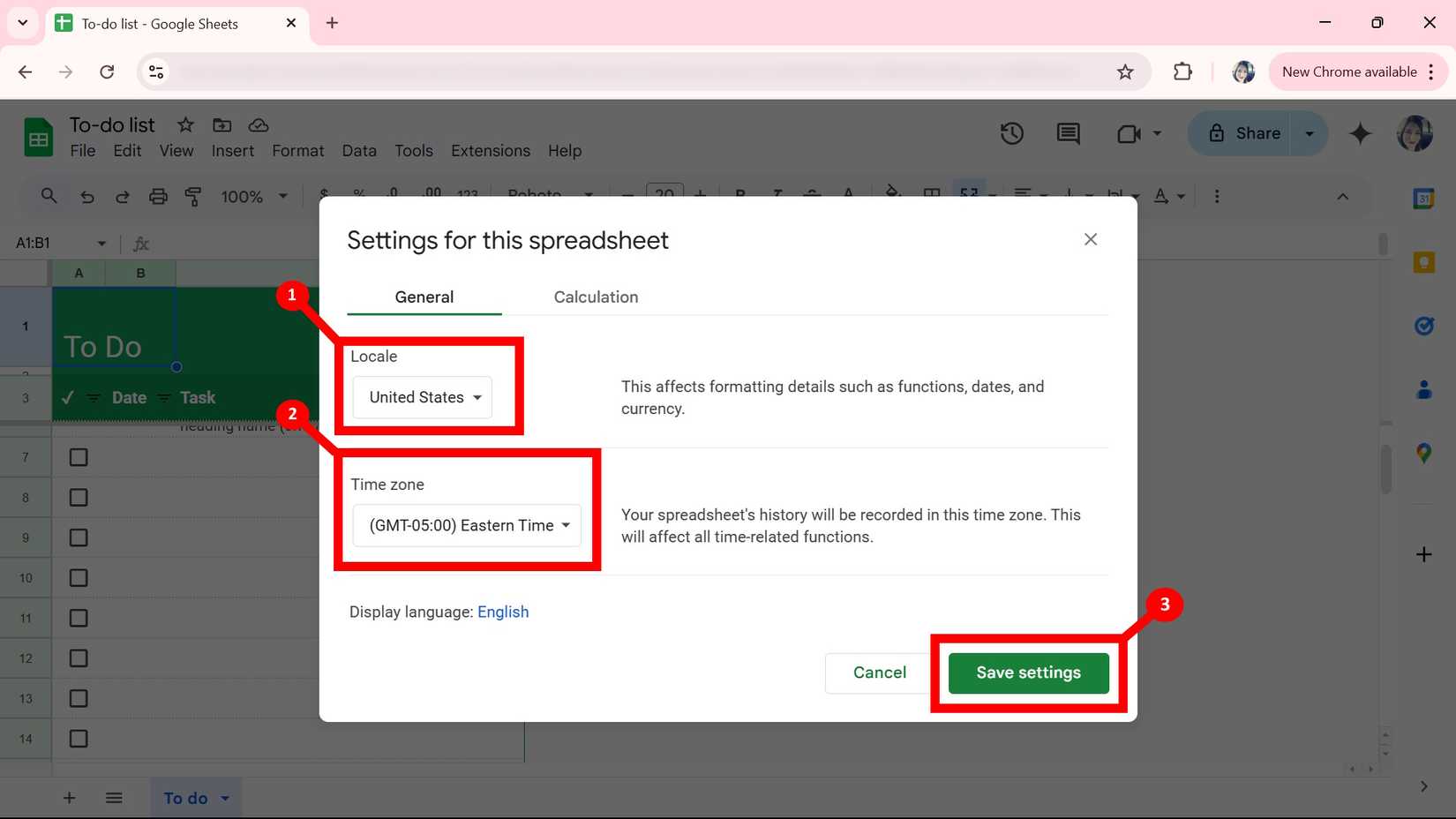 Google Sheets: Top settings to change immediately