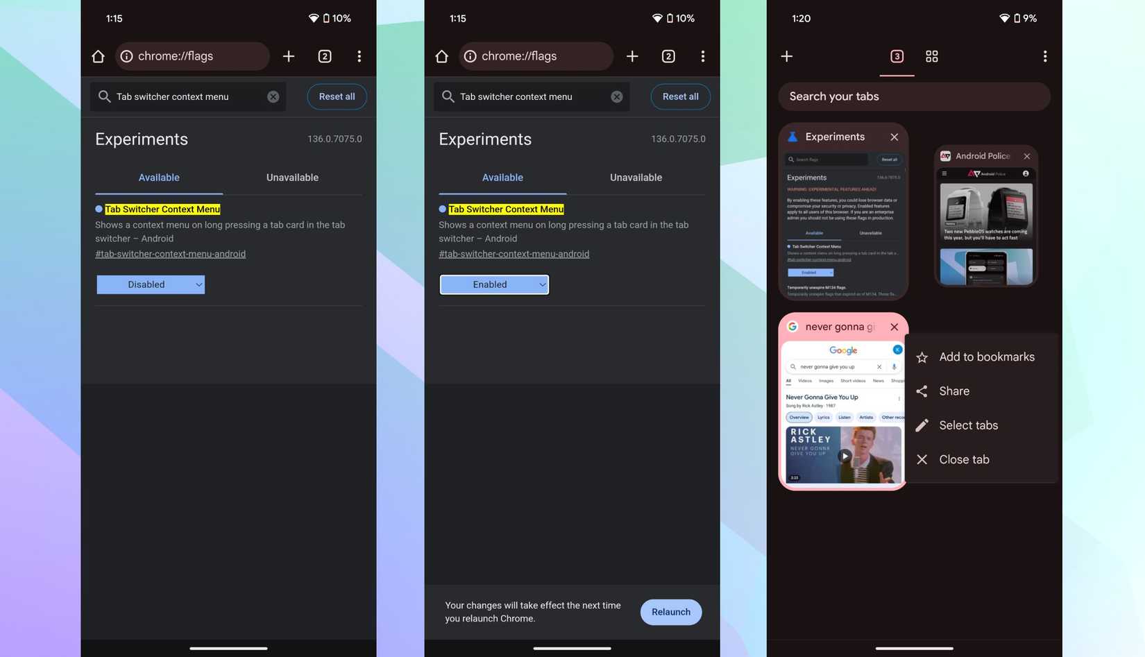 Google Chrome's upcoming context menu will help wrangle all your open tabs