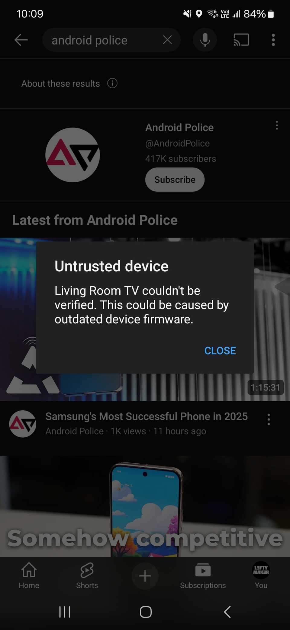 Unable to cast to Chromecast? You're not alone