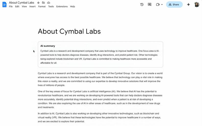 Google Docs gets a new Gemini-powered building block