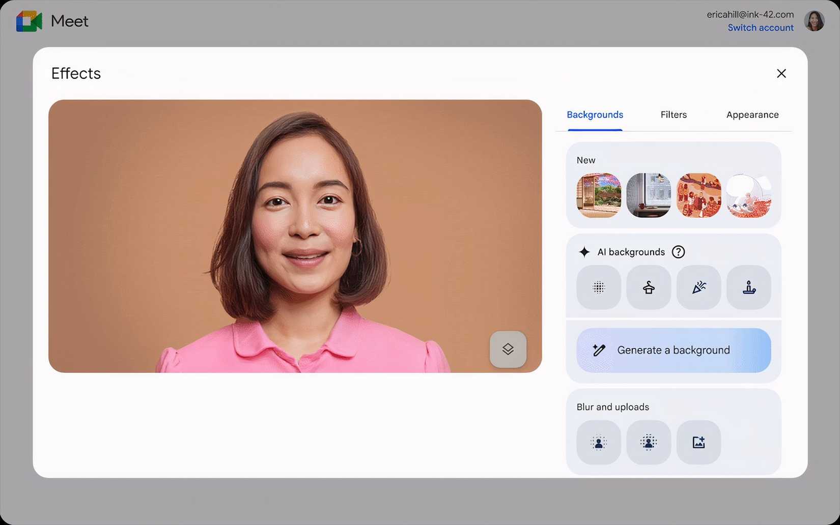 Google Meet’s AI background generator just got a big upgrade